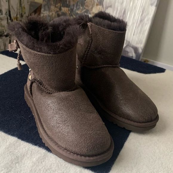 UGG | Shoes | New Ugg Women Mini Bailey Braid Swarovski Crystal ...